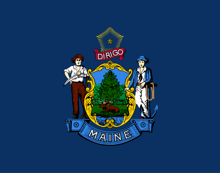 Maine Flag Color Codes - Hex, RGB and CMYK Color Codes