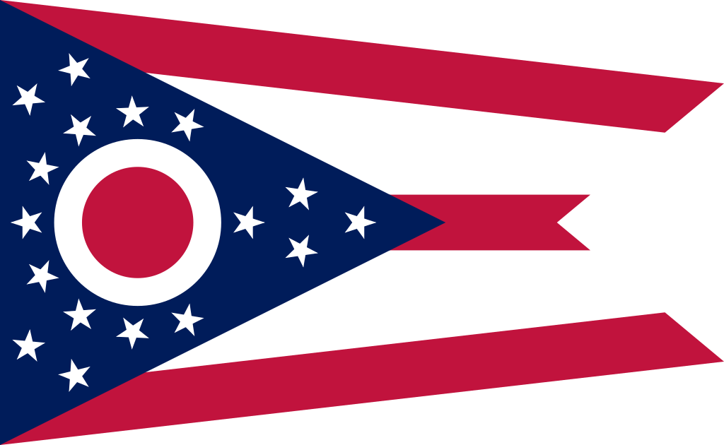 Ohio Flag Color Codes - Hex, RGB and CMYK Color Codes